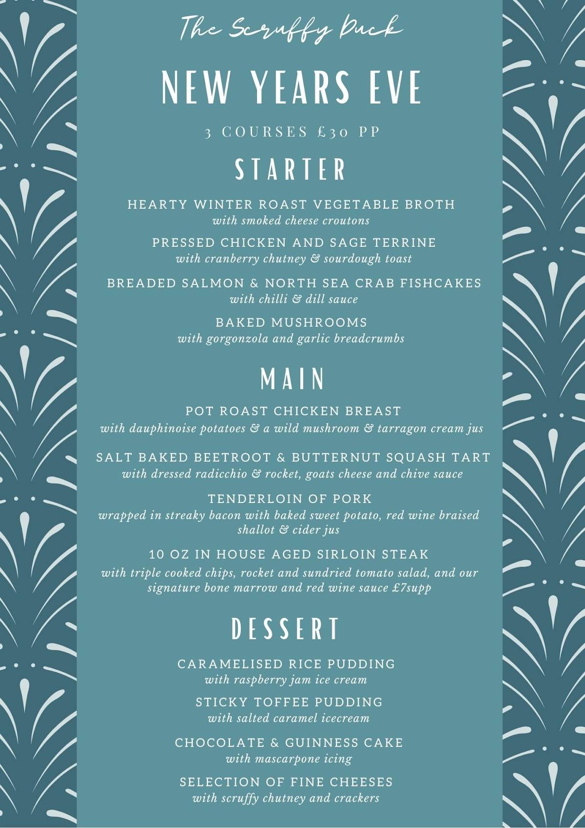 Menu at The Scruffy Duck pub & bar, Stockton-on-Tees