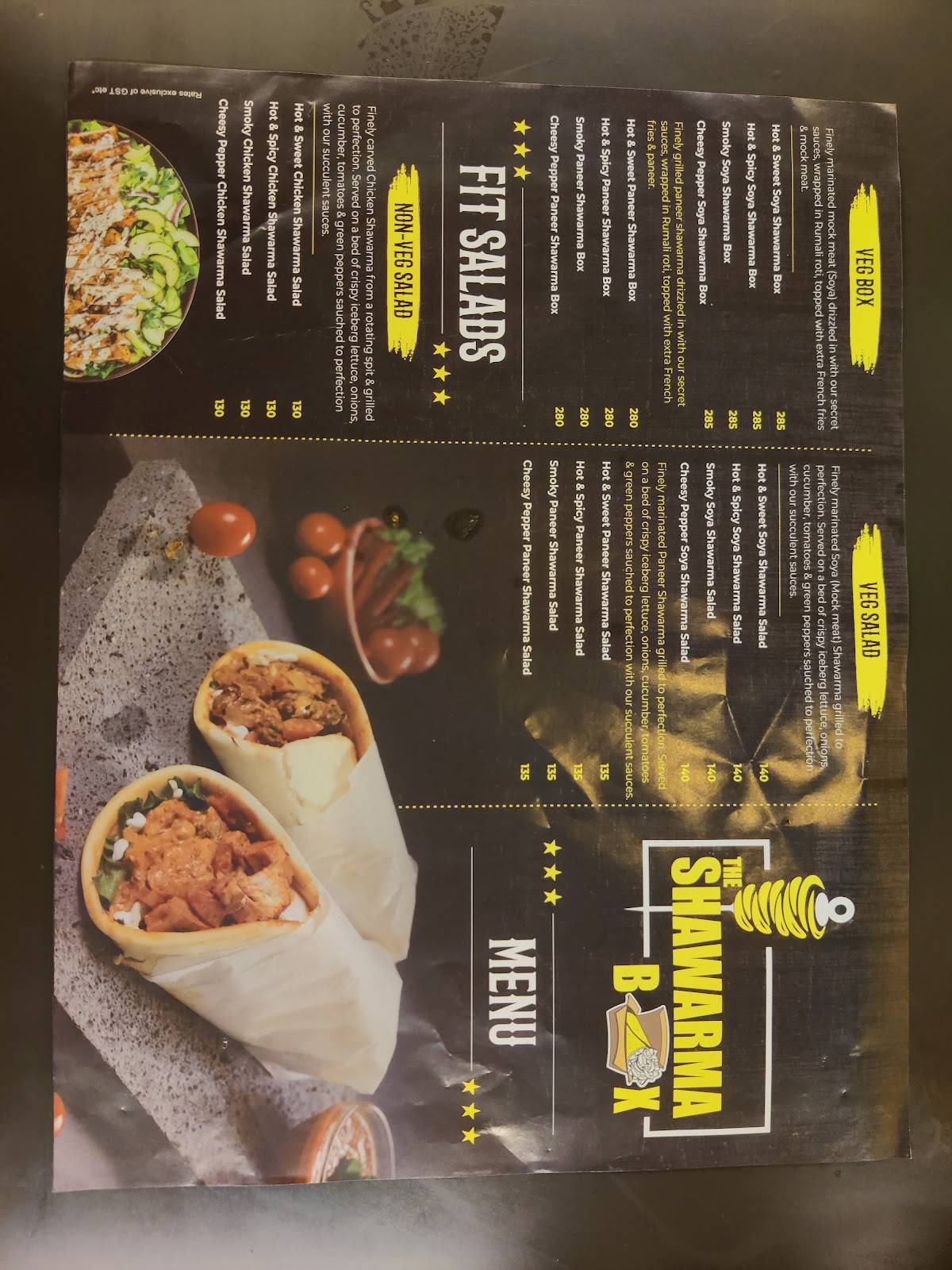 Menu at The Shawarma Box, Thane, Shop No 3