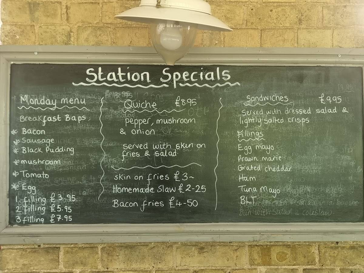 Menu at The Station Cafe Reepham, Cawston