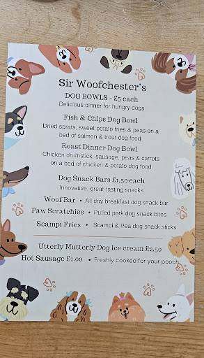 Menu at The Sun Trevor bar, restaurant and holiday cottages, Llangollen