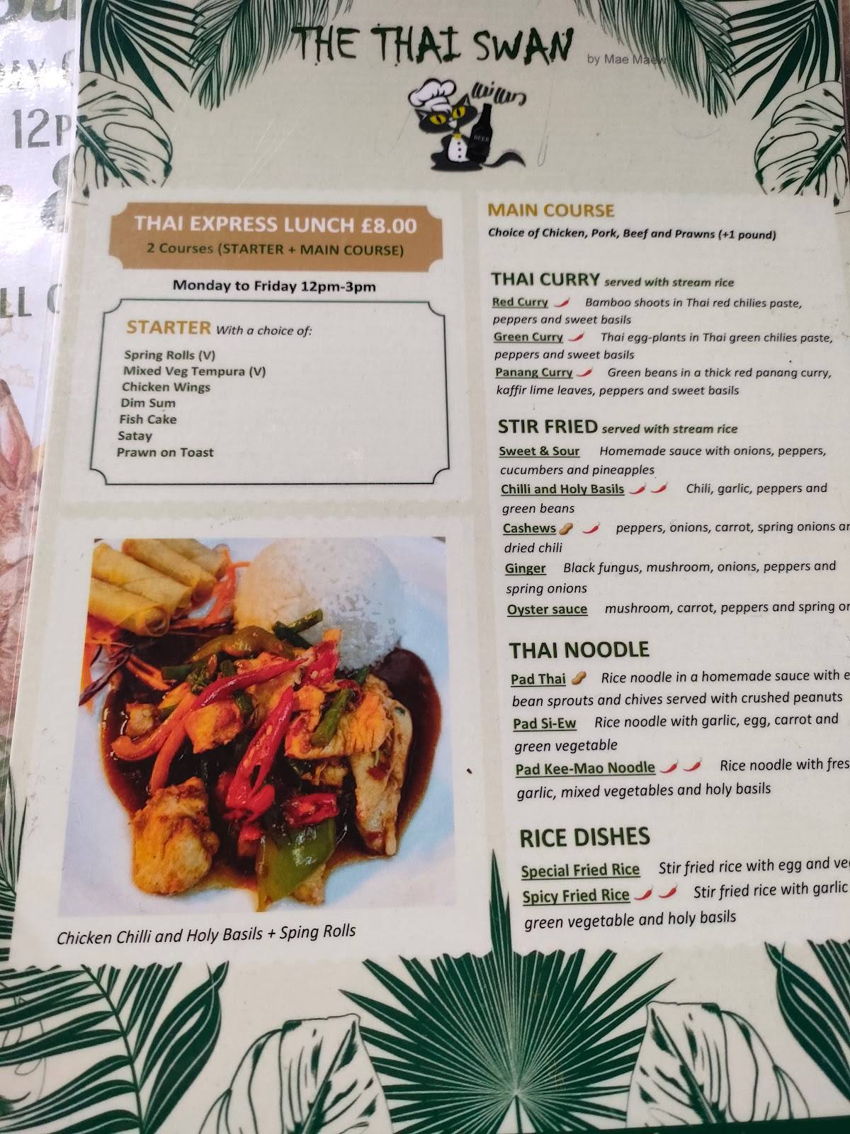 Menu at The Swan Inn pub & bar, Isleworth, Swan St