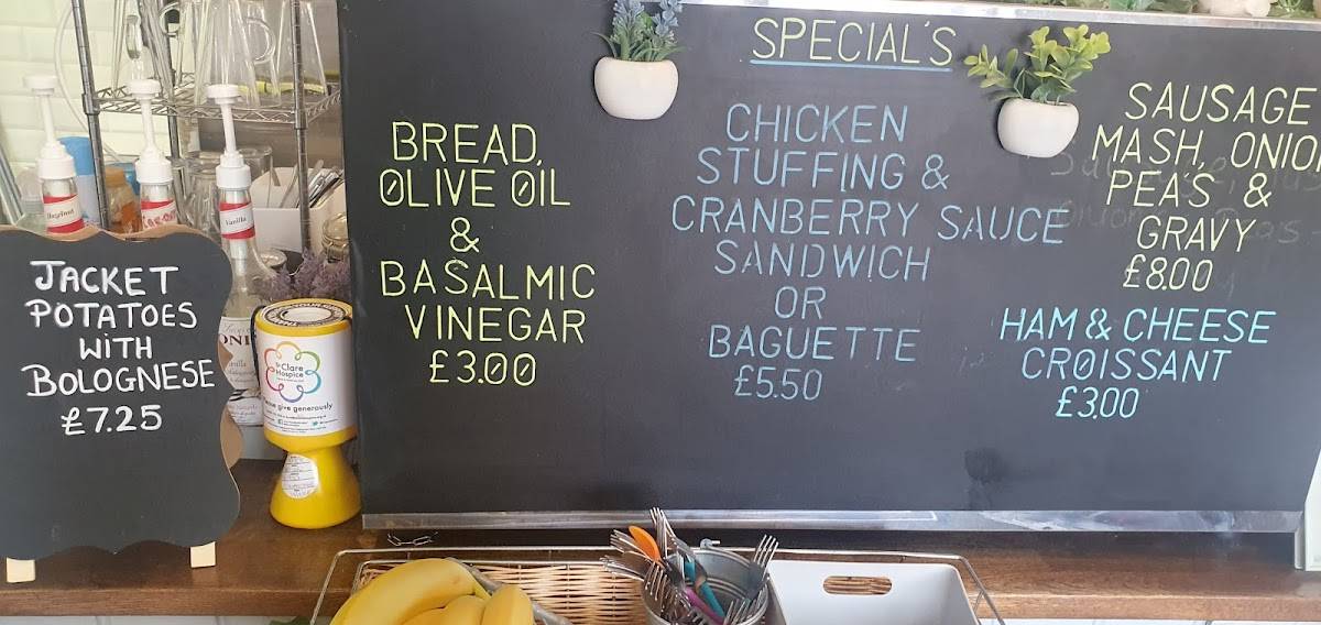 Menu at The Teapot Café @ Tesco cafe, Waltham Abbey