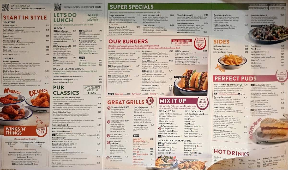 Menu at The Titan pub & bar, Glasgow, Great Western Rd