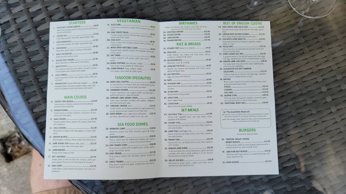 Menu at The Warwick Arms pub & bar, London