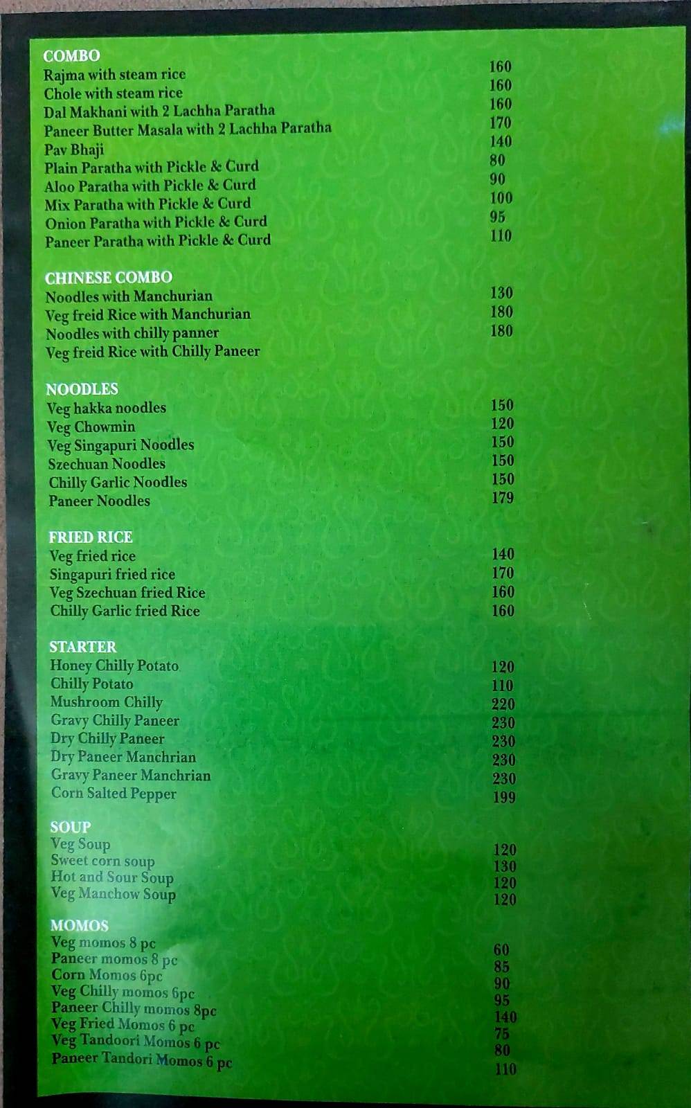 Menu at The delicious food point, Gurugram