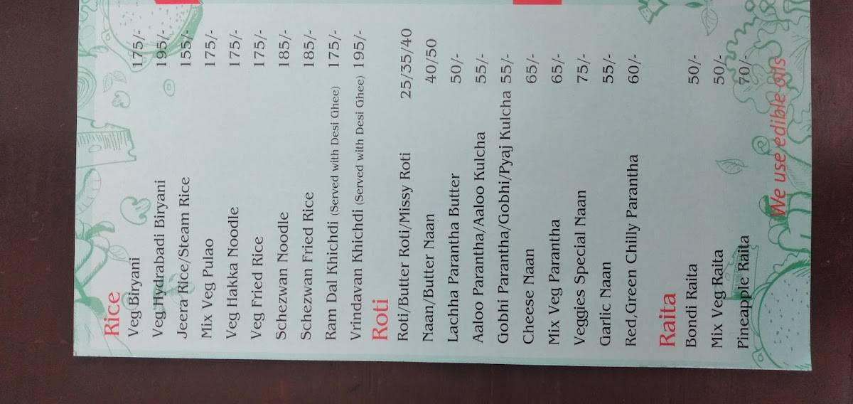 Menu at The veggie Master's, Ghaziabad, LGF 44