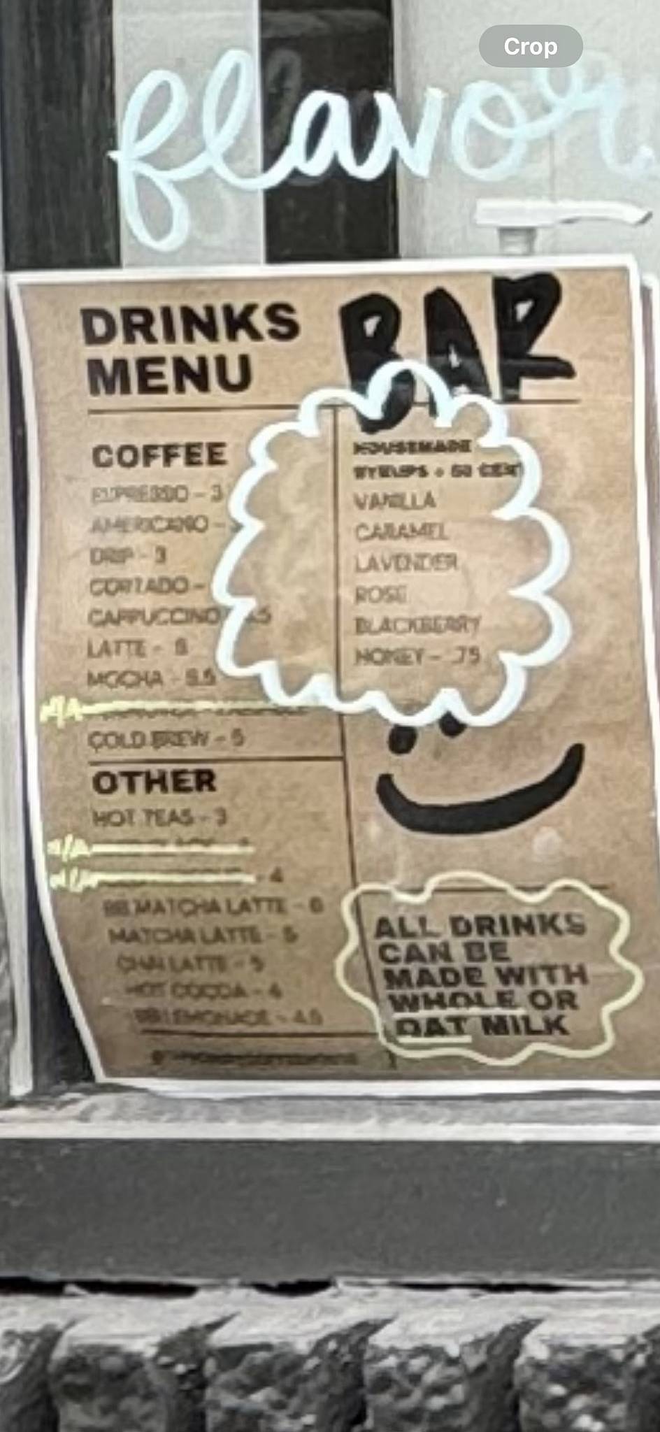 Menu at Third Way Coffee House, Columbus, W Broad St