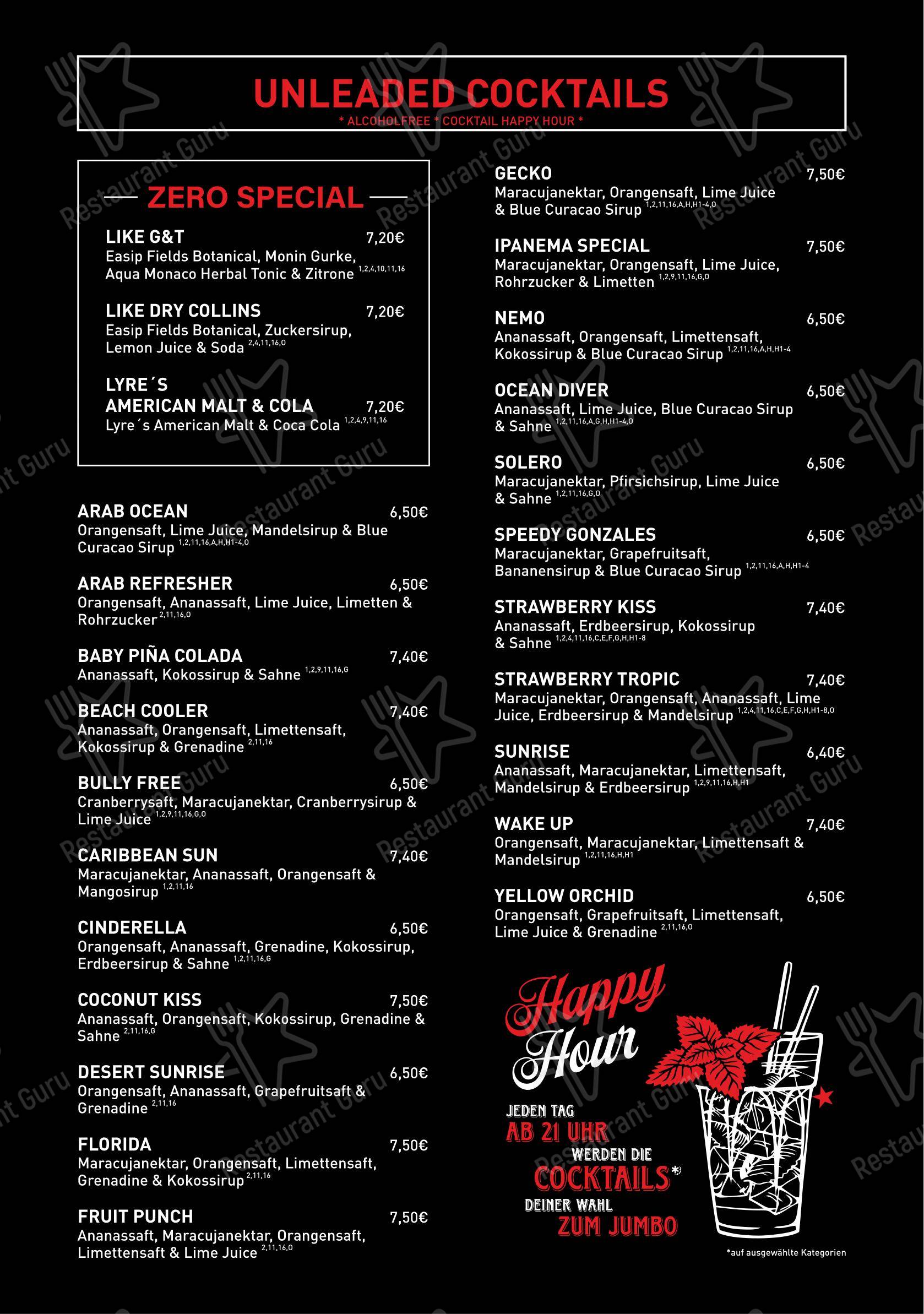 Menu at Timberjacks Düren restaurant, Düren