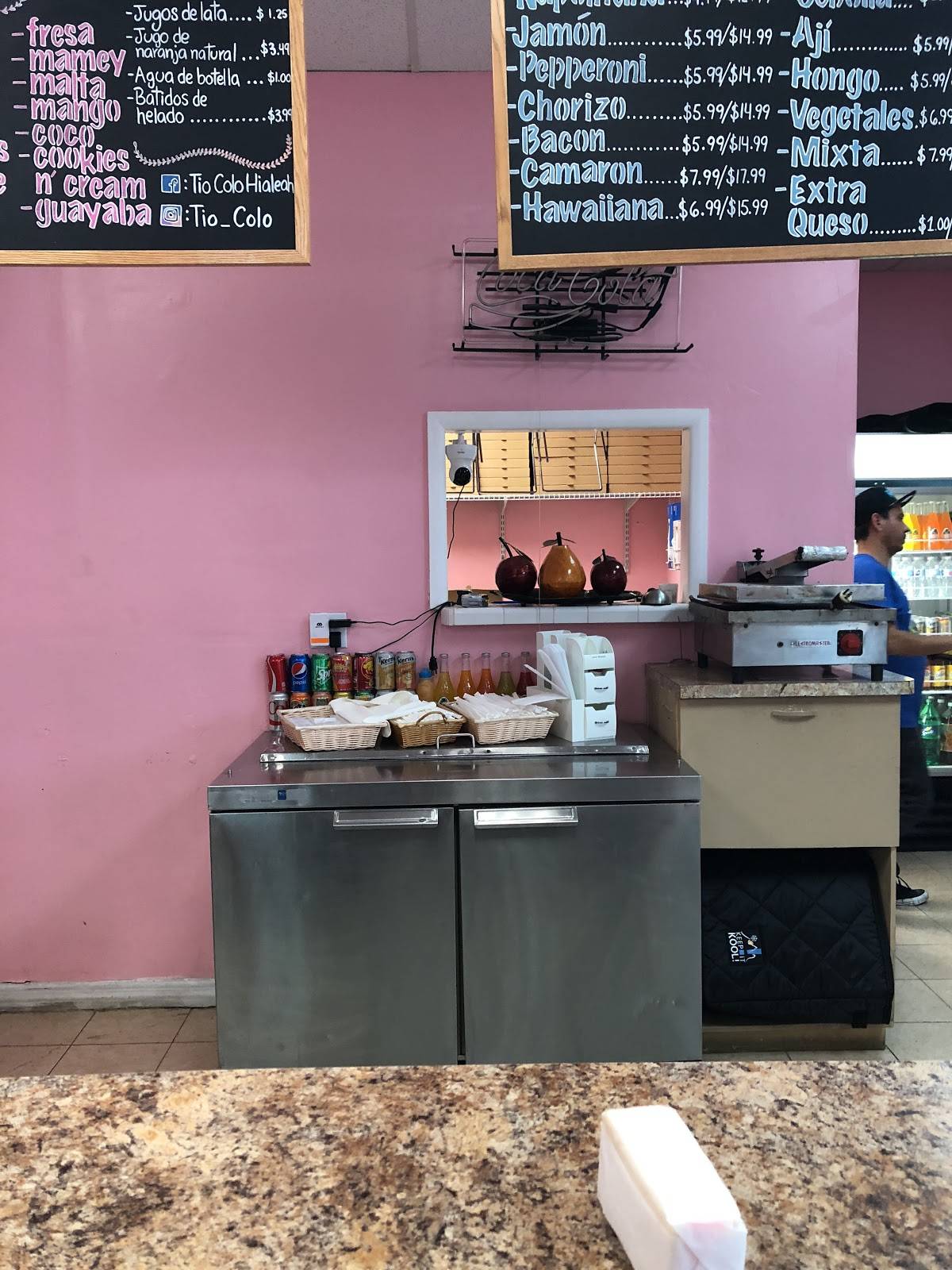 Menu at Tio Colo pizzeria, Hialeah, W 4th Ave