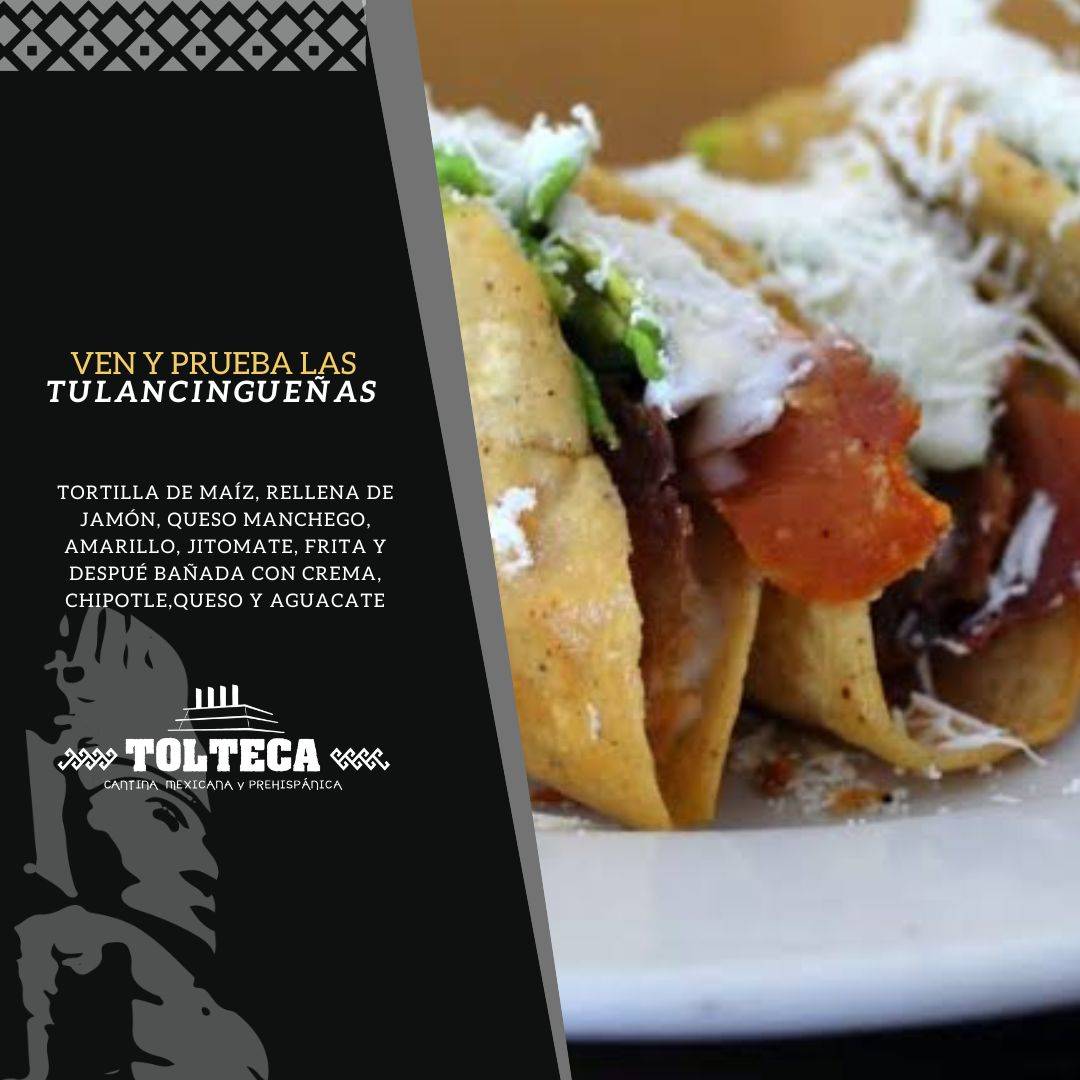 Menu at Tolteca Cantina Mexicana y Prehispánica pub & bar, Tula