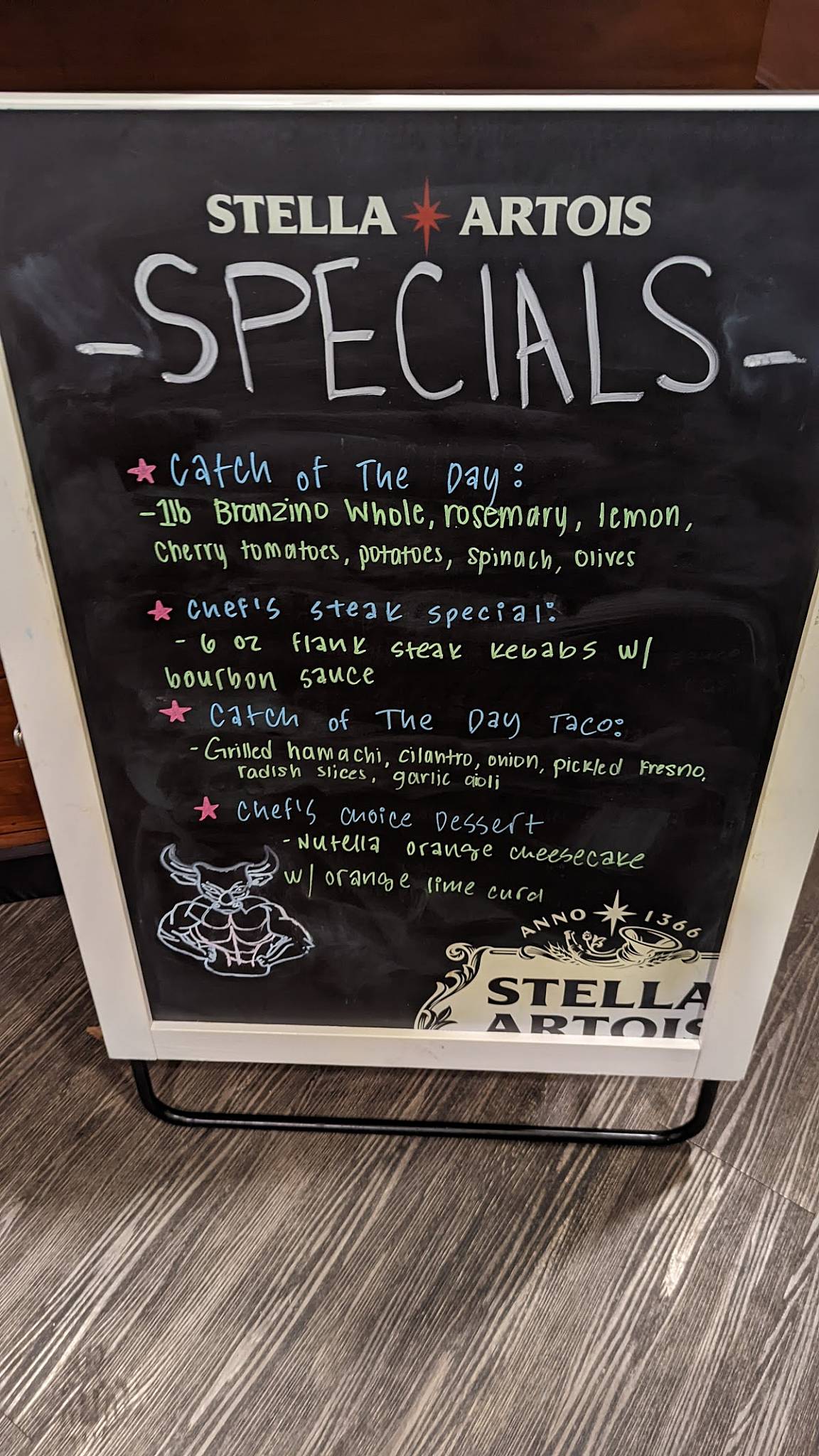 Menu at Toro restaurant, Bowling Green