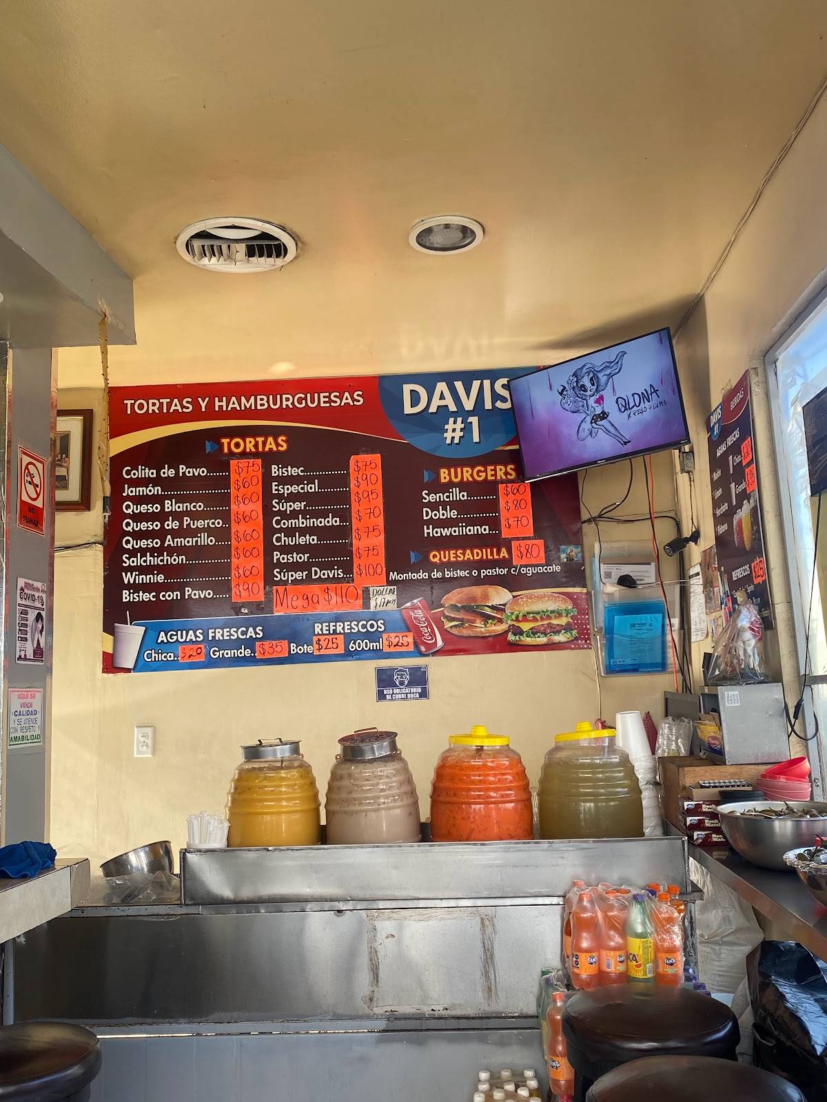 Carta del restaurante Tortas Davis #1, Ciudad Juarez, Blvd. Manuel ...
