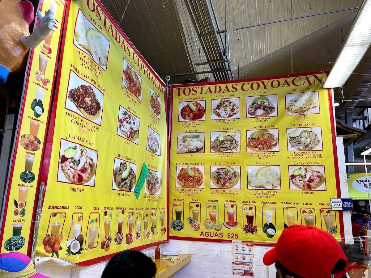 Carta del restaurante Tostadas Coyoacán "Las Originales", Ciudad del ...
