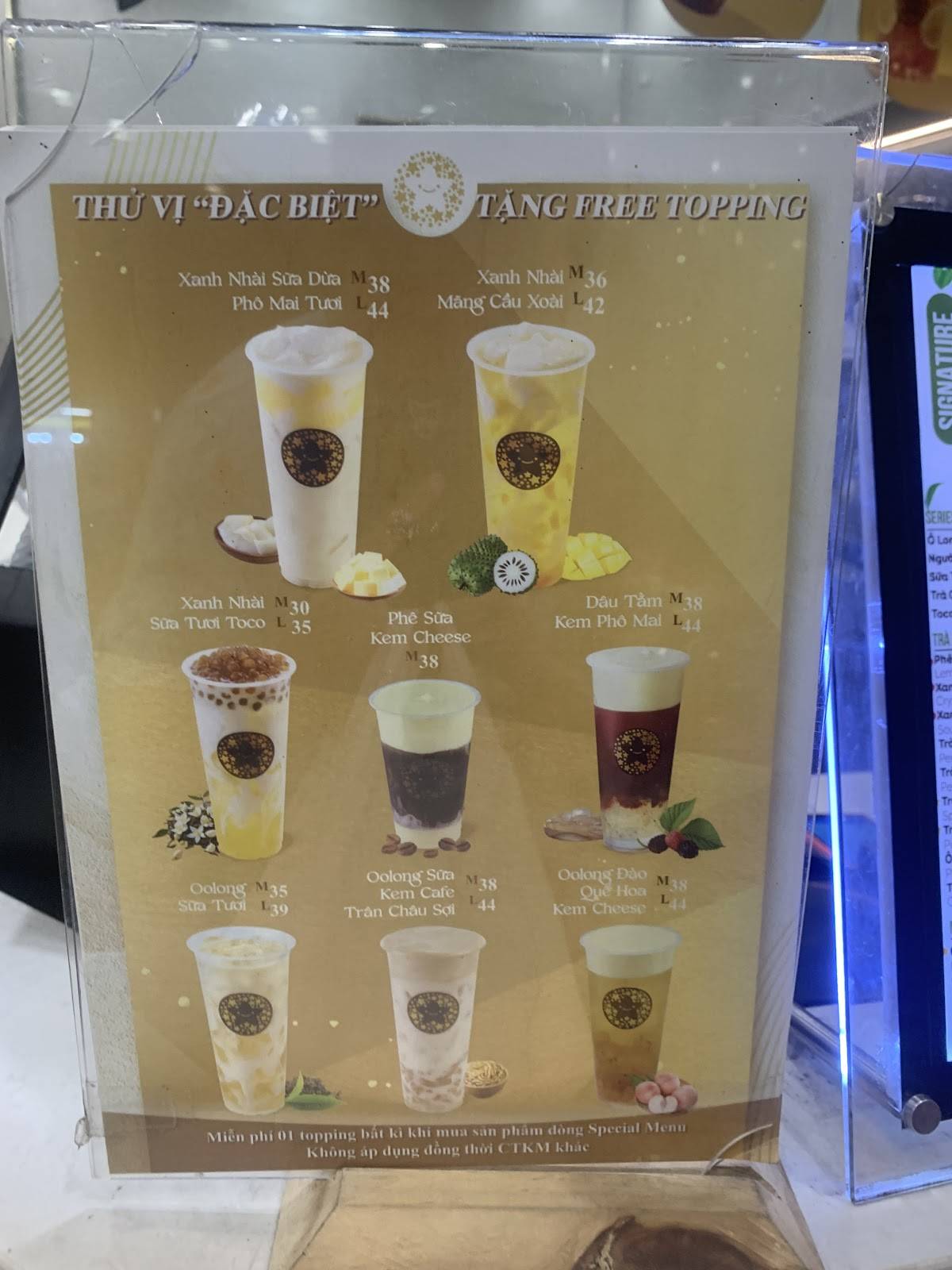 Menu at Trà Sữa ToCoToCo Hiệp Bình, Ho Chi Minh City