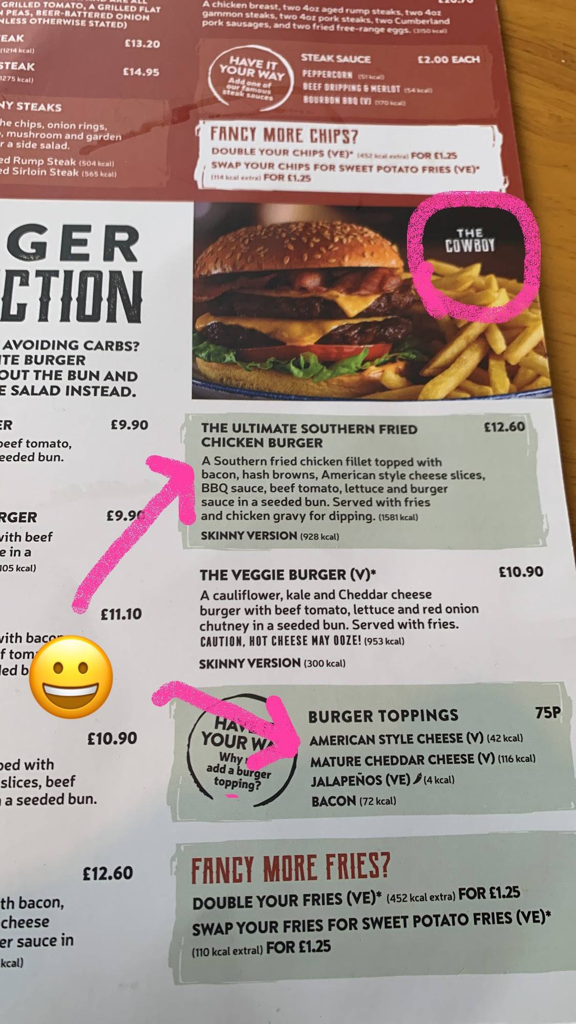 Menu at Trading Post pub & bar, Kettering