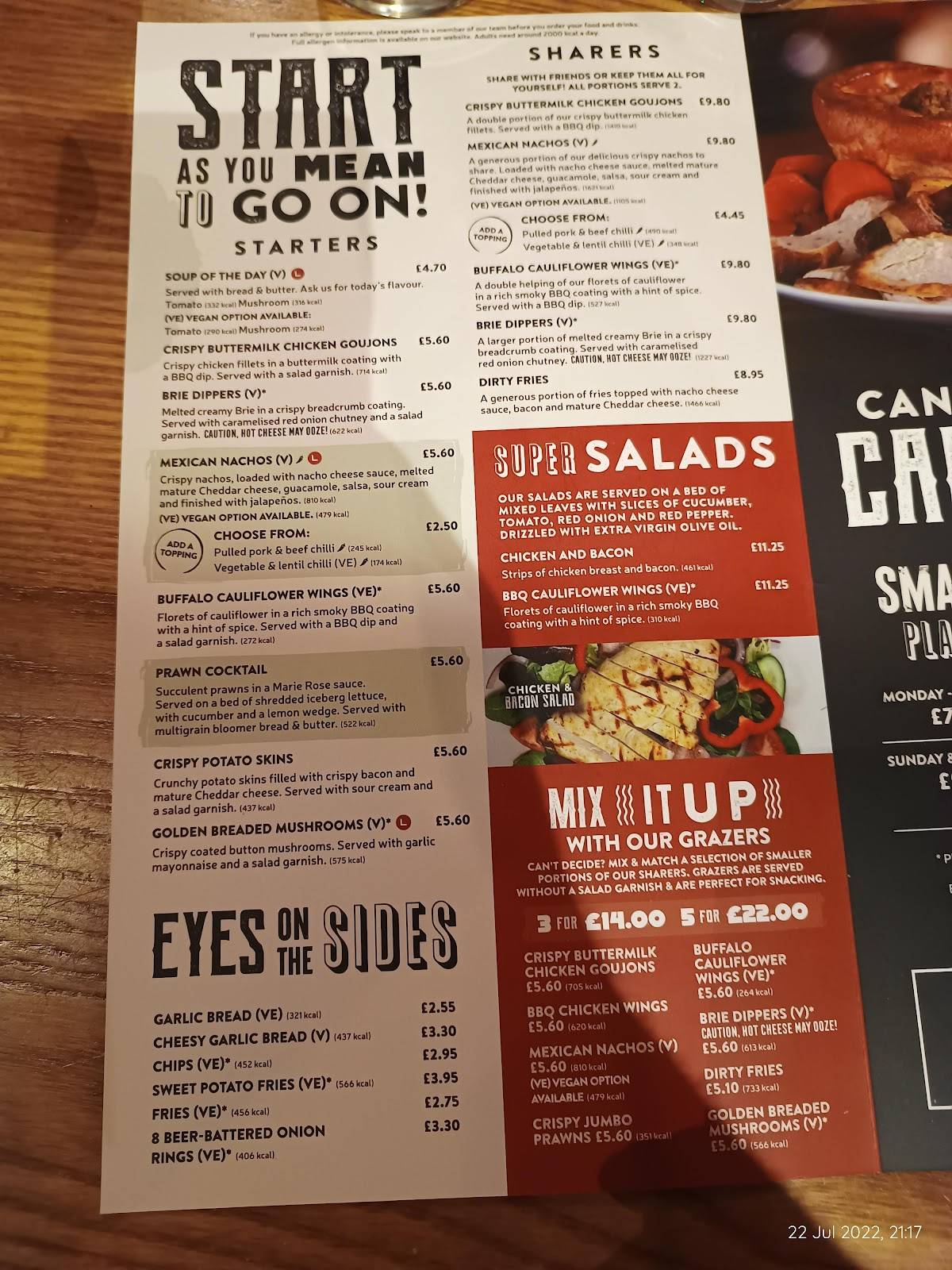 Menu at Trading Post pub & bar, Kettering