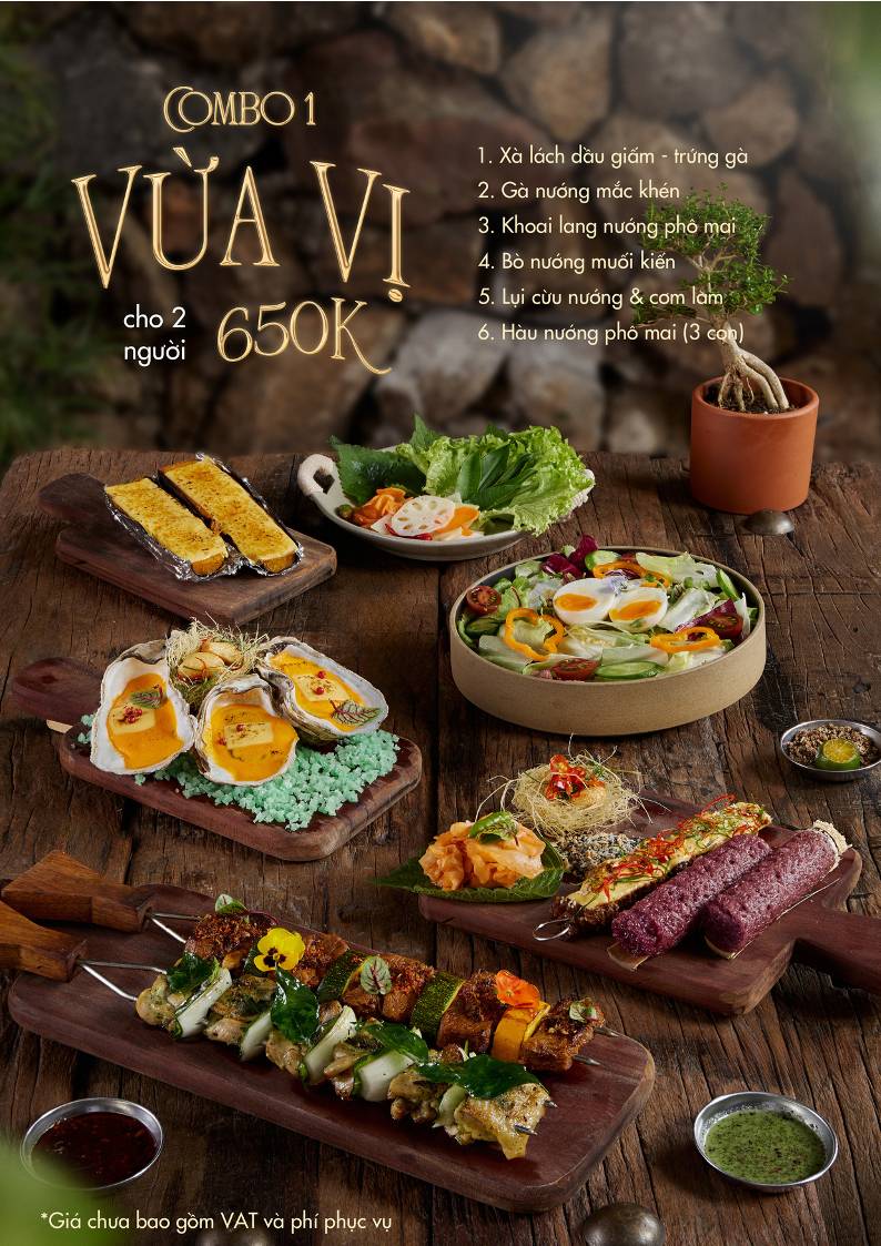 Menu at Trạm Hầm restaurant, Ho Chi Minh City