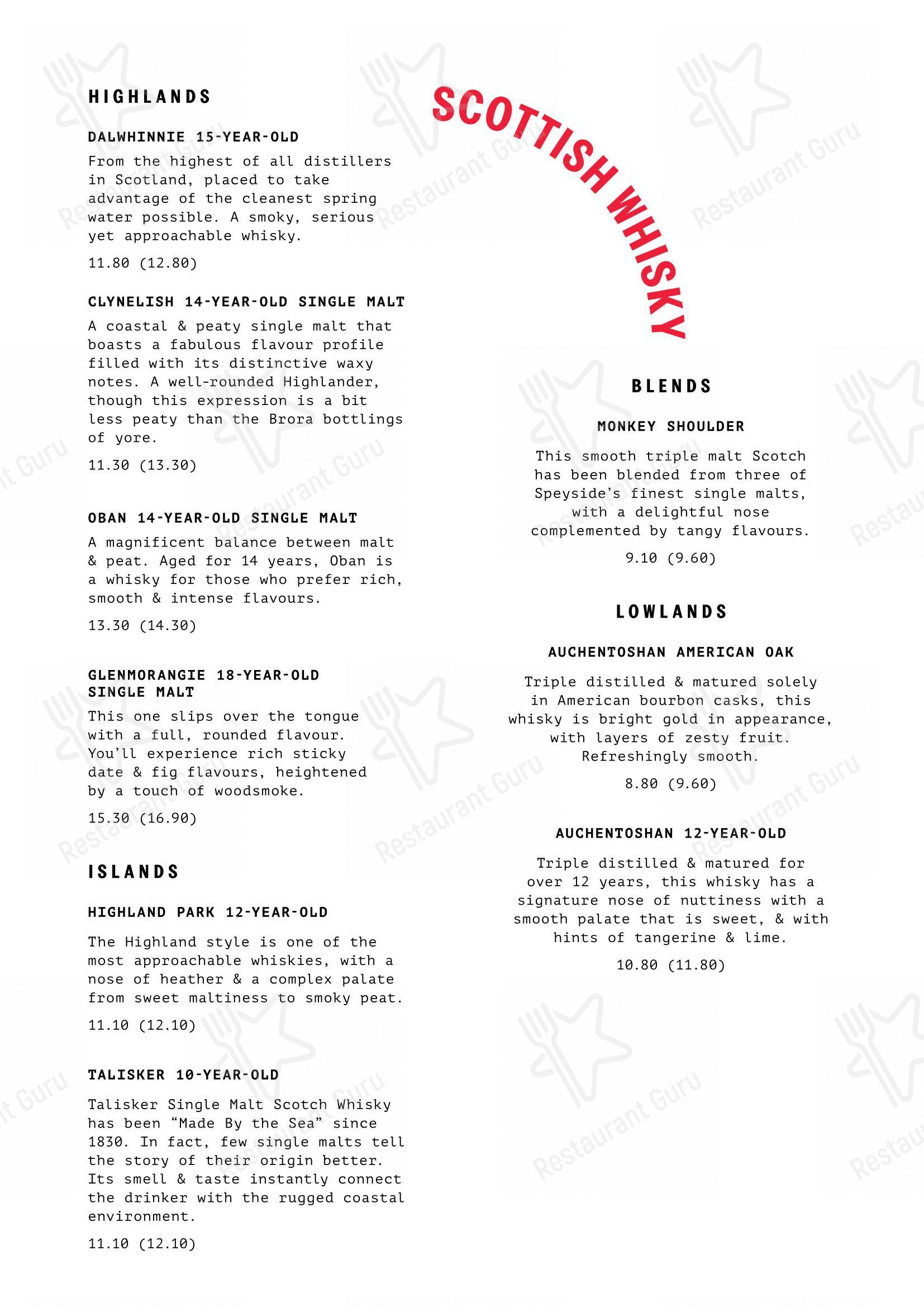 Menu at Treasure Court restaurant, Dapto