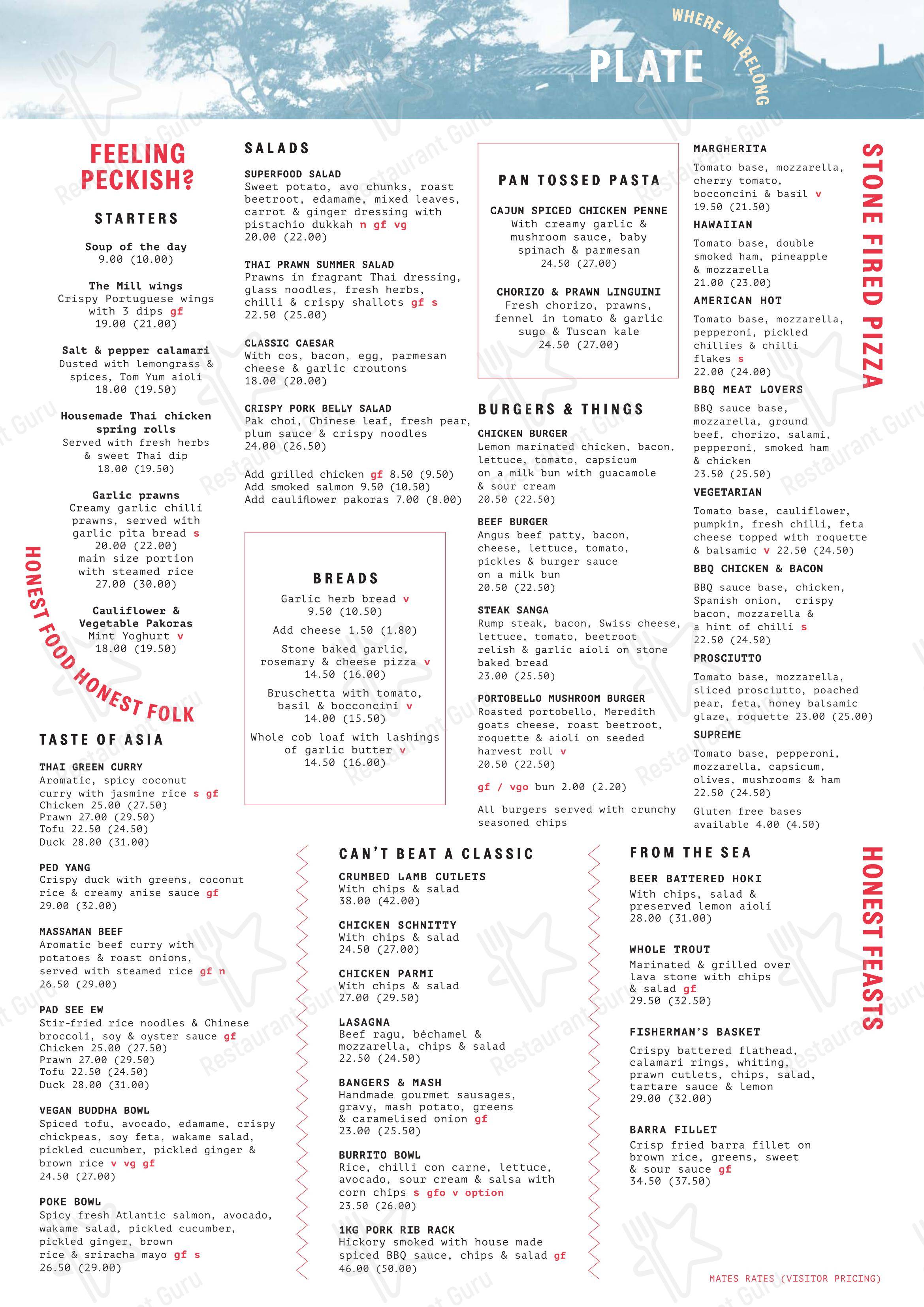Menu at Treasure Court restaurant, Dapto