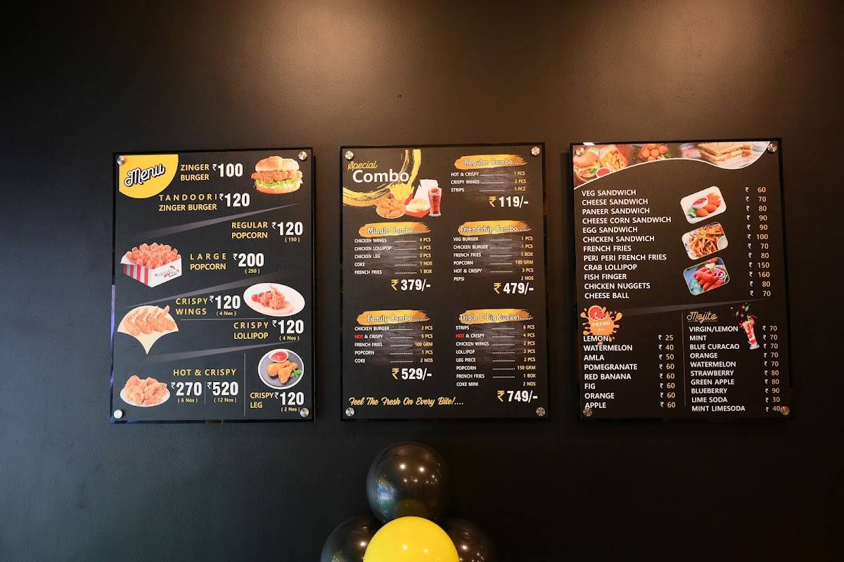 Menu at Triple C - Crispy Chicken Corner Goundanpalayam, India