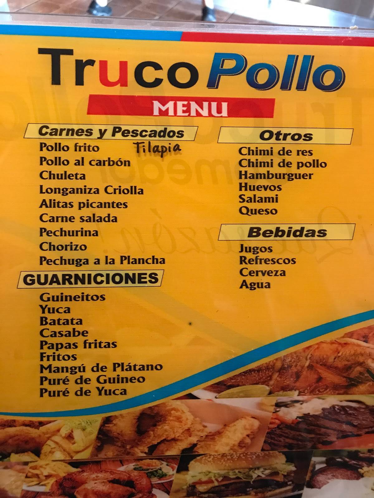 Carta del restaurante Truco Pollo, Santiago De Los Caballeros, esq. 15 ...