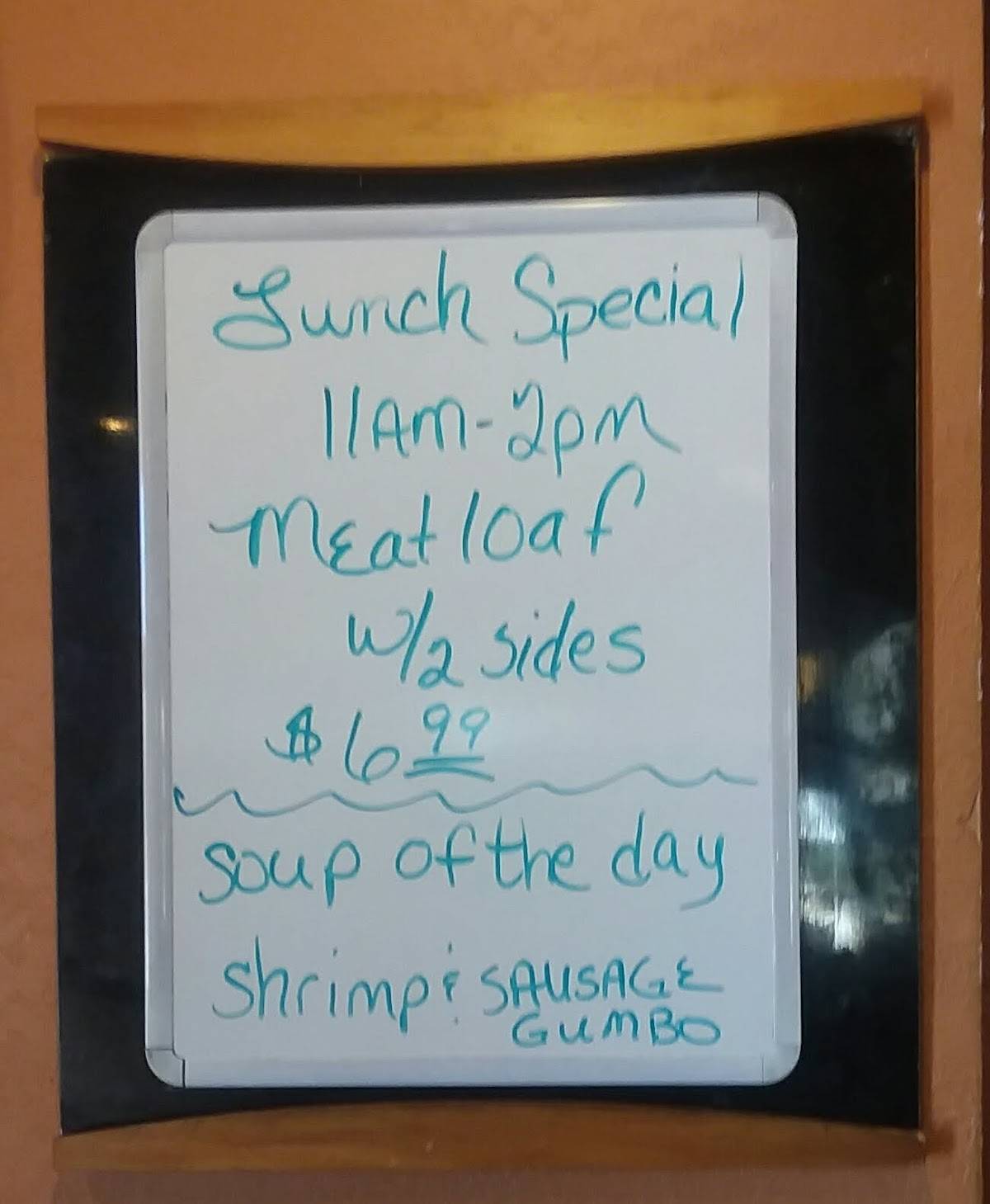 Menu at Tumbleweed steakhouse, Gladewater