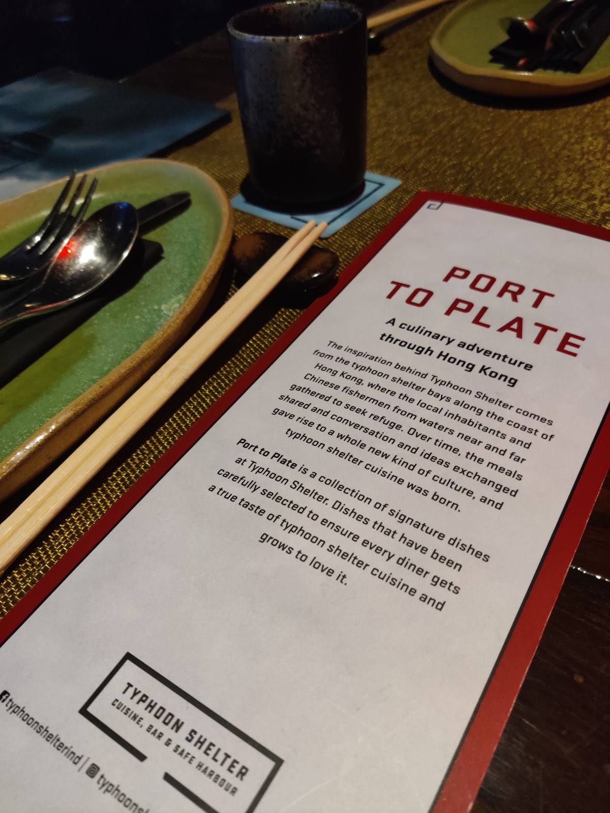 Menu at Typhoon Shelter, Mumbai, S-3