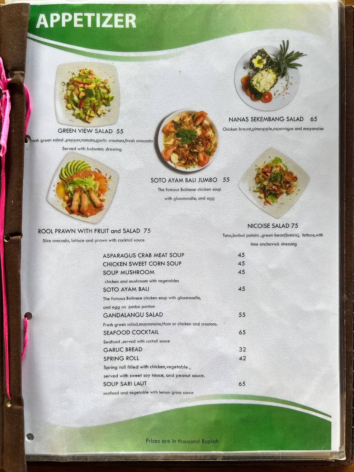 Menu at Restoran Bebek Joni restaurant, Peliatan