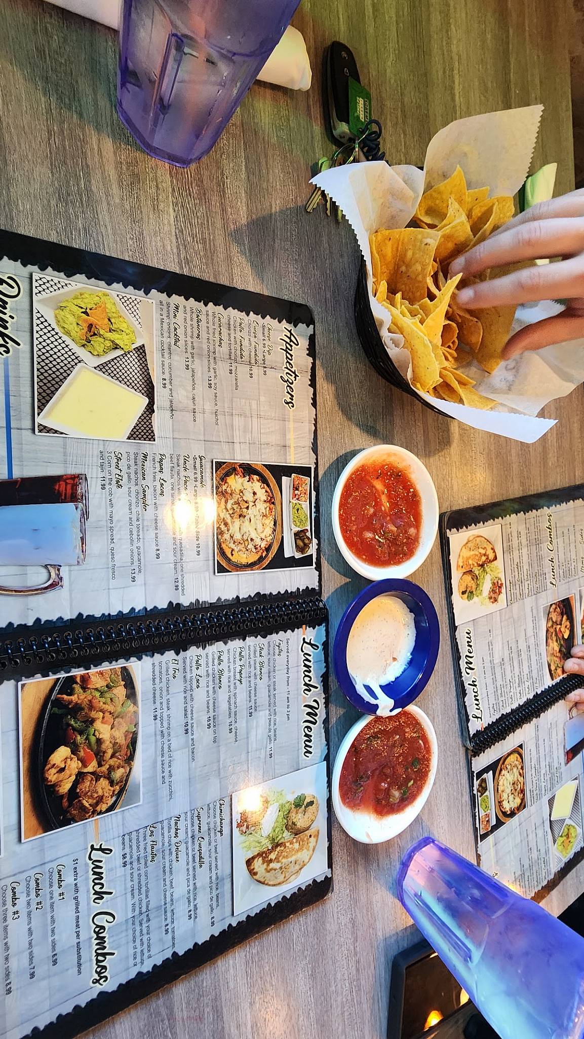 Menu at Uncle Paco's Mexican Grill restaurant, Tulsa
