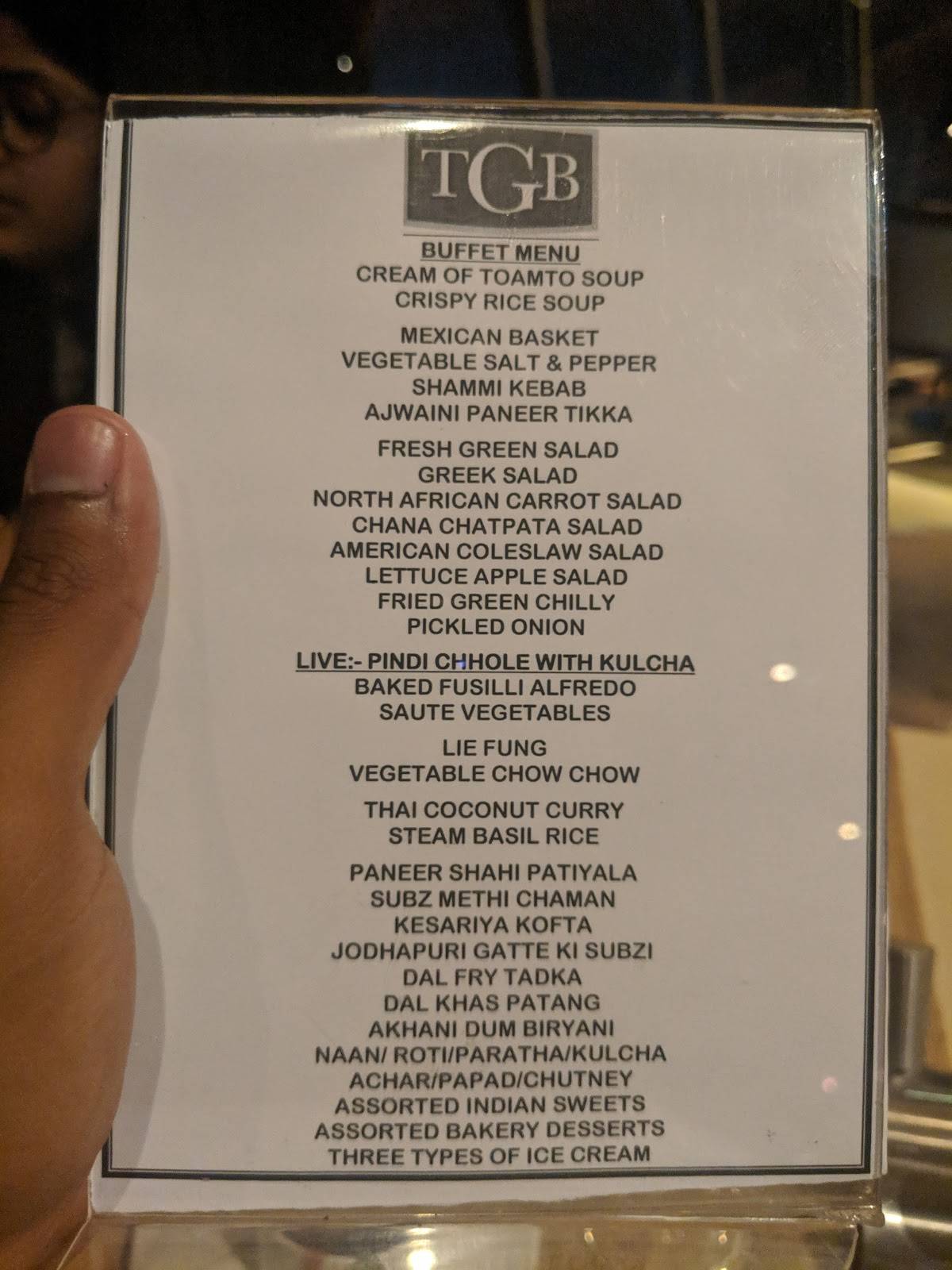 Menu at Patang Re-Evolve, Ahmedabad