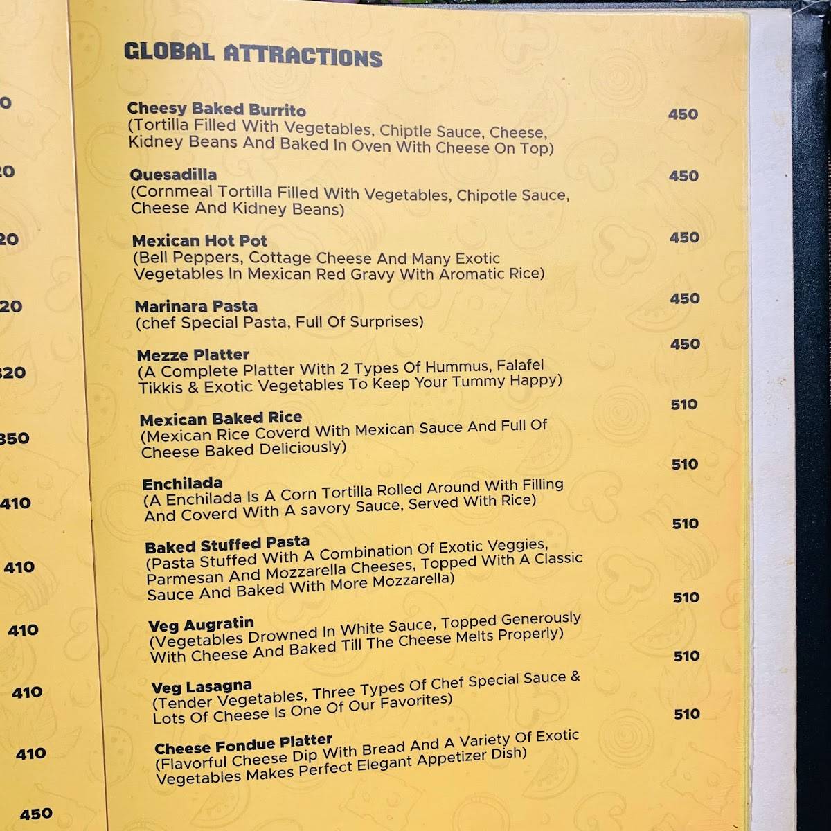 Menu at Sky Dine, Vadodara, 2nd floor