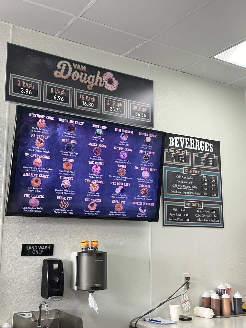 Menu at Van Dough Mini Donuts & Coffee, Clearwater