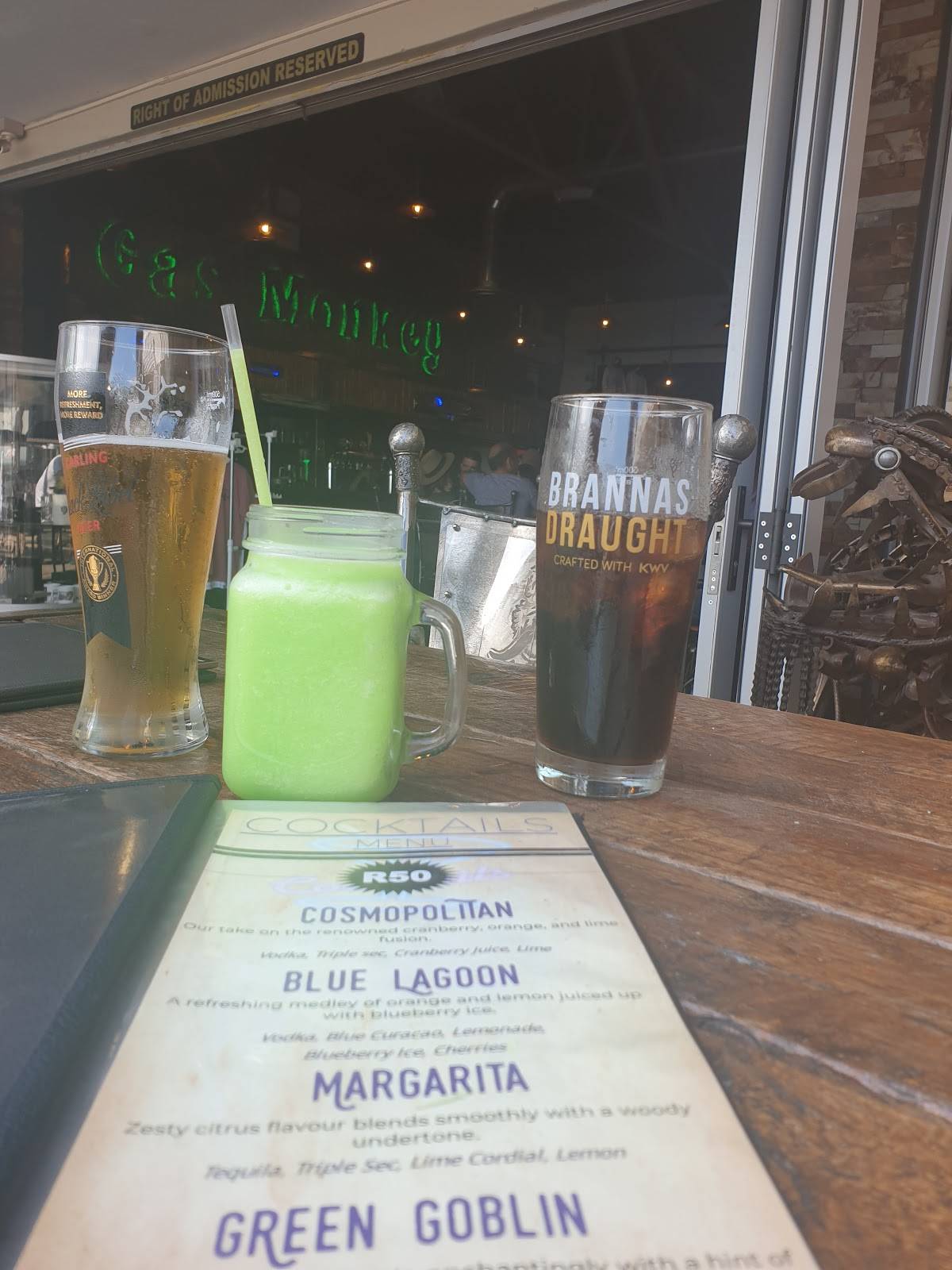 Menu at Gas Monkey Pub & Grill Vanderbijlpark, Vanderbijlpark
