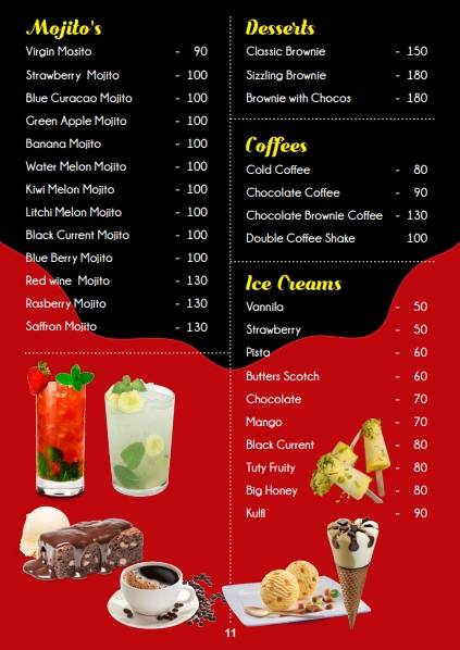 Menu at Vency Food Cave, Anjugramam