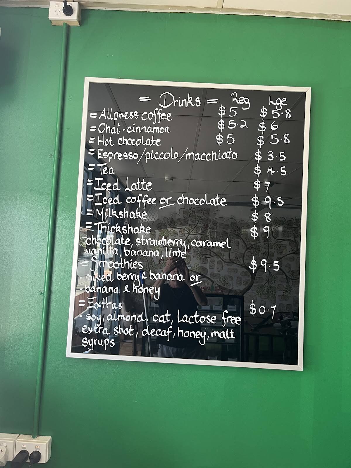 Menu at Village Grind Coffee Shop restaurant, Salamander Bay