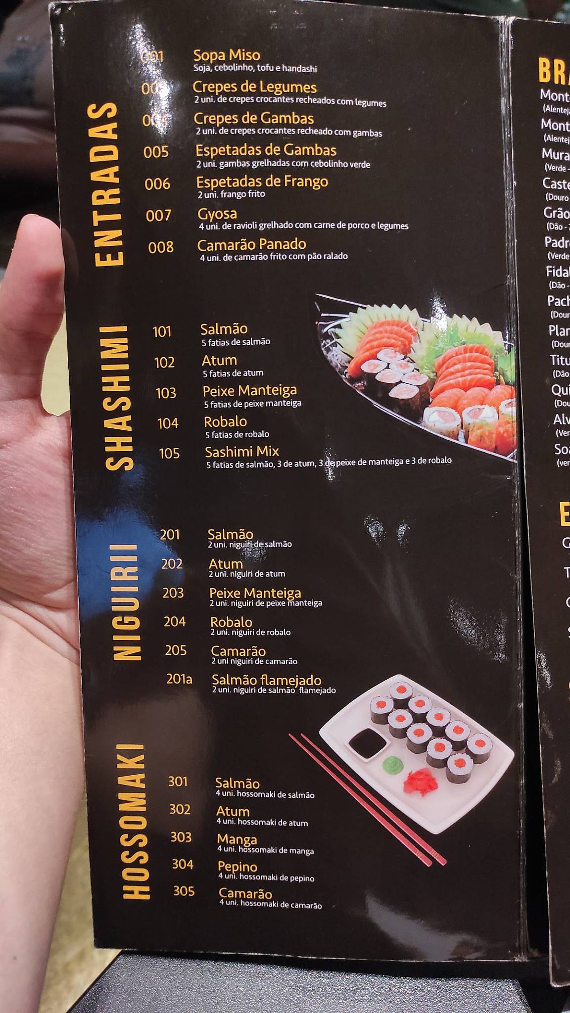Menu em Restaurante Japonês - NINJA SUSHI, Viseu