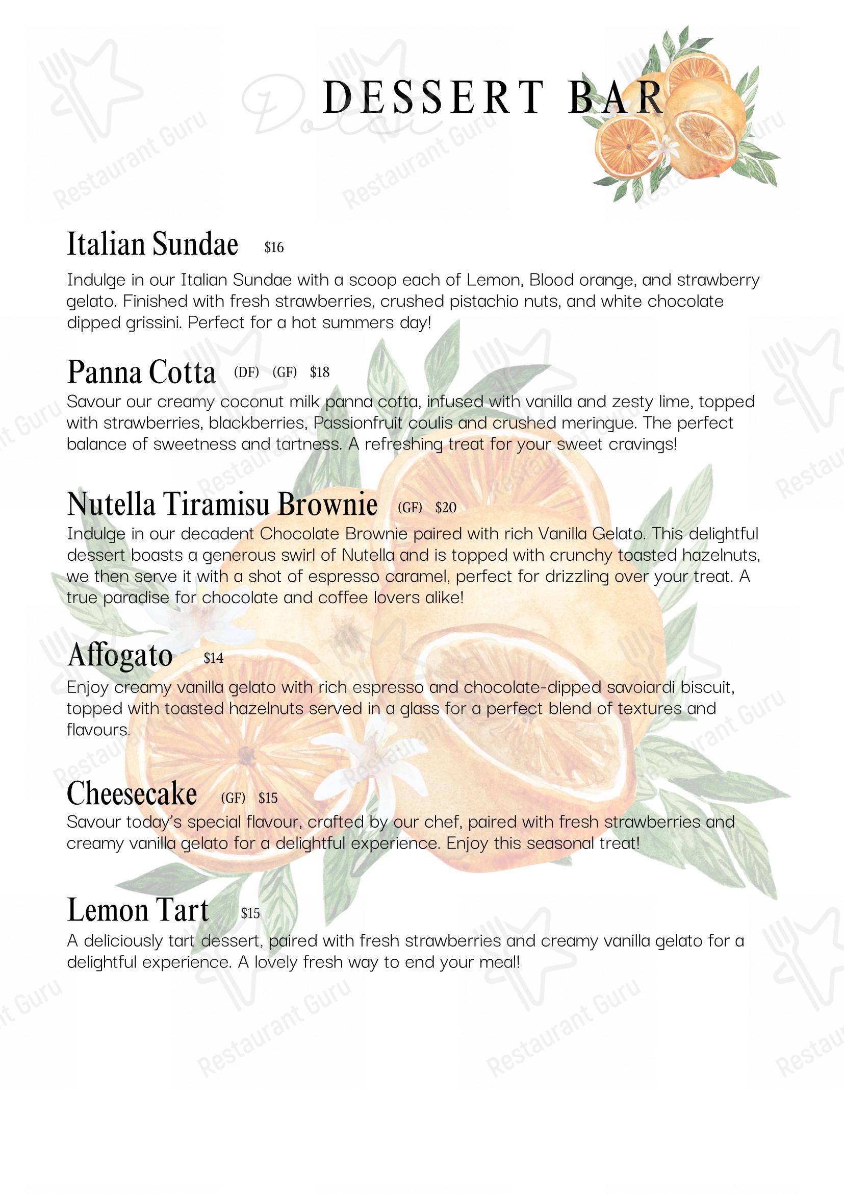 Menu at Vita Felice Cafe & Pasta Bar Dubbo, Dubbo