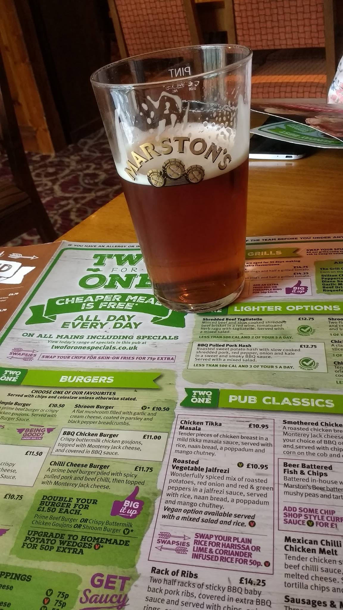 Menu at Wagtail pub & bar, Wincanton