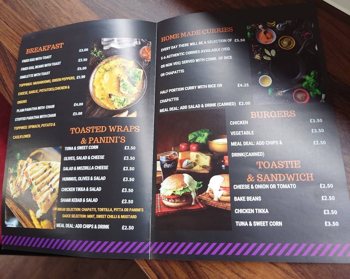 Menu at Silver Spice restaurant, Wakefield