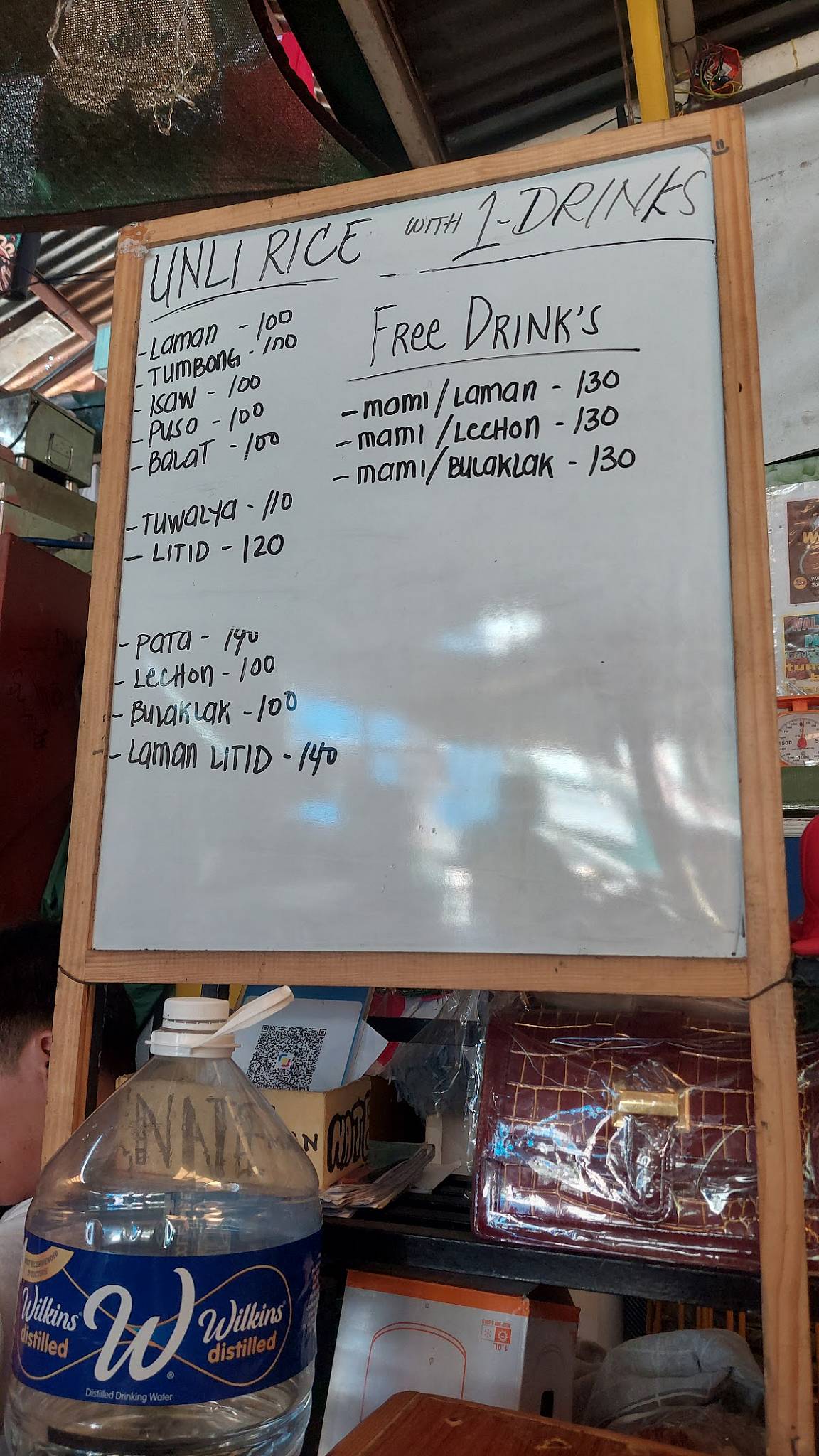 Menu at Walastik Pares restaurant, Makati, J Victor