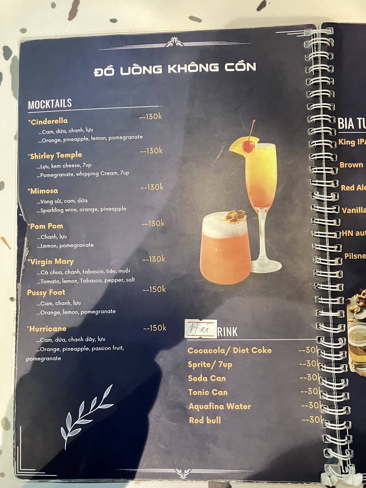 Menu at Wander Station & D'myna Restaurant, Ha Long, 40 Đặng Bá Hát
