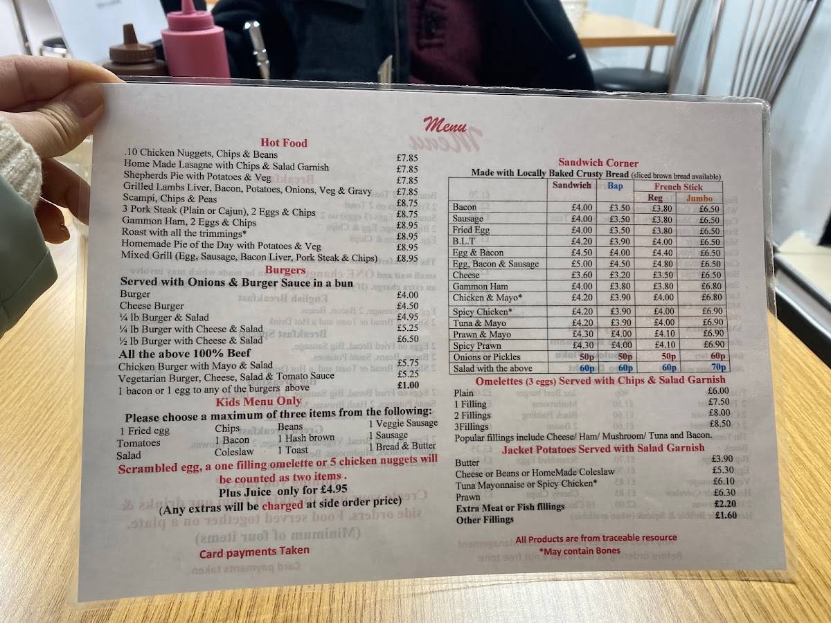 Menu at Ware To Eat fast food, Ware