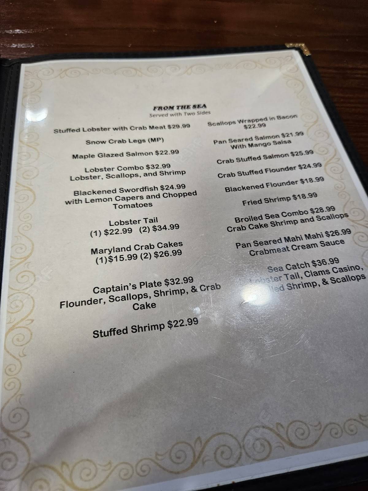 Menu at Washington Grille & Pub, Bechtelsville