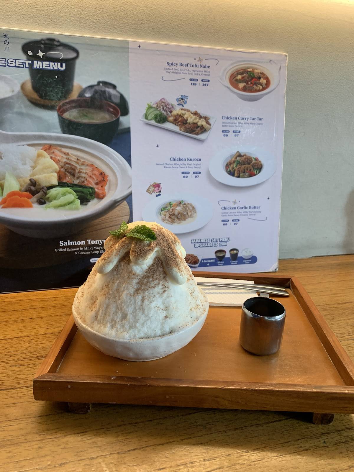 Menu at Milky Way Cafe Lippo Mall Puri, West Jakarta