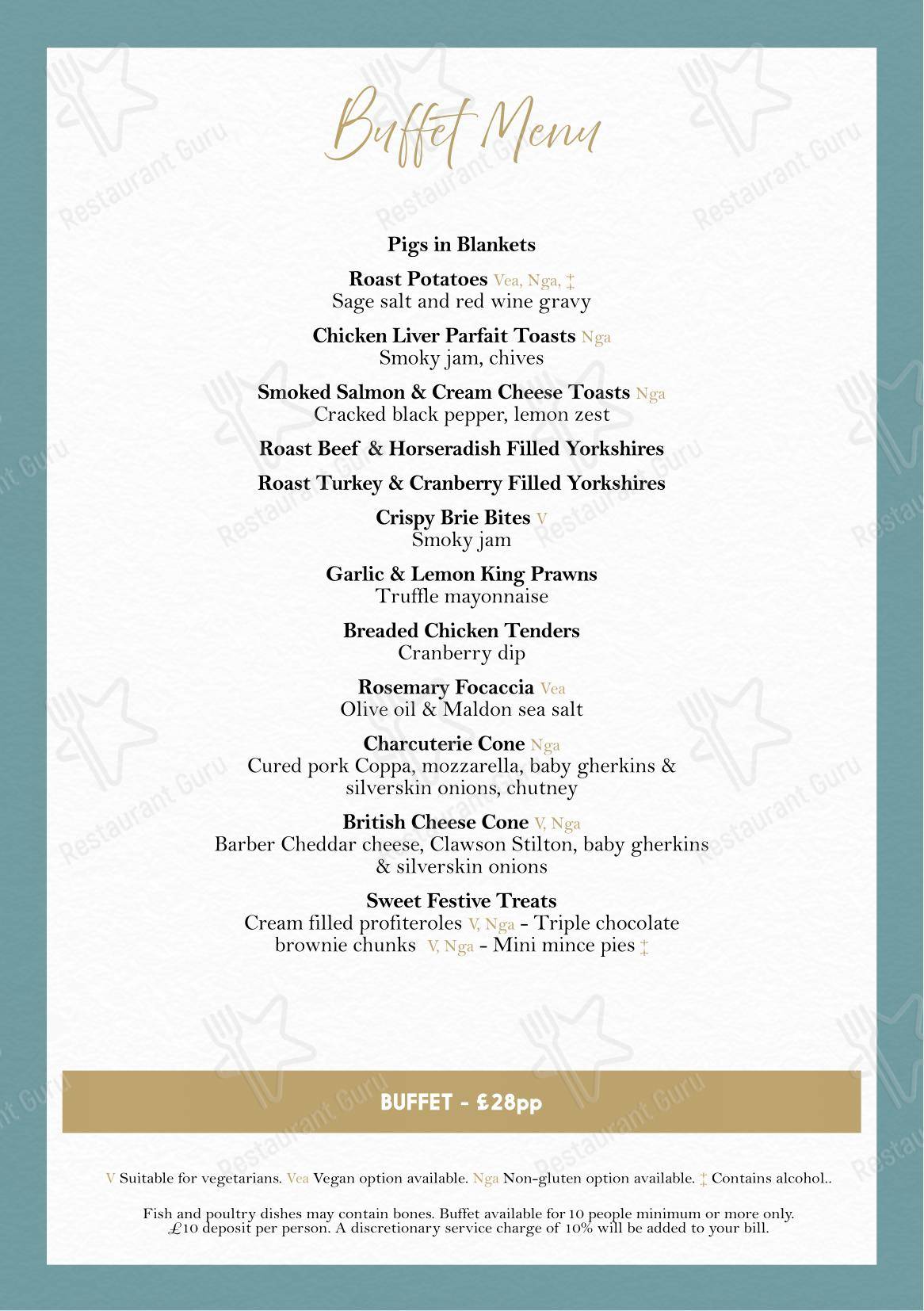 Menu at White Horse pub & bar, Hemel Hempstead