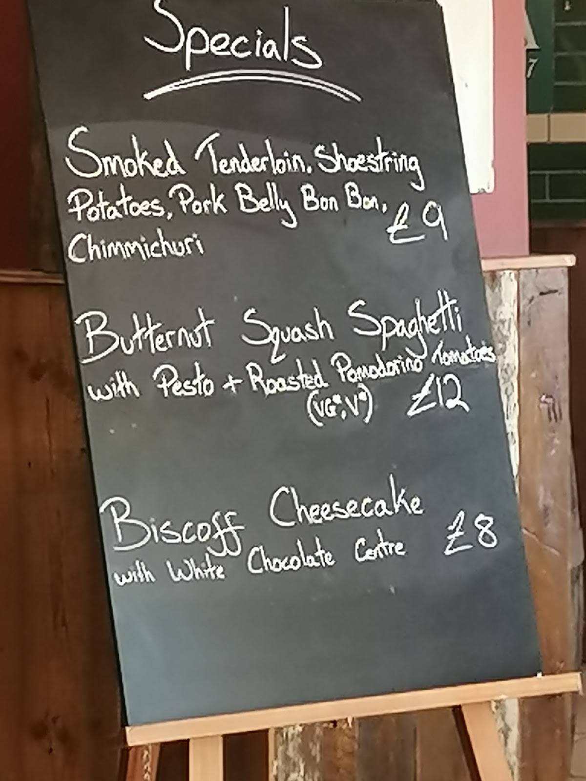 Menu at White Horse pub & bar, Shrewsbury