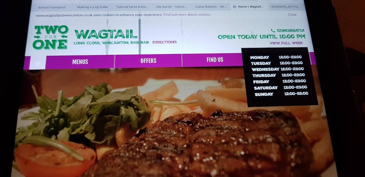 Menu at Wagtail pub & bar, Wincanton
