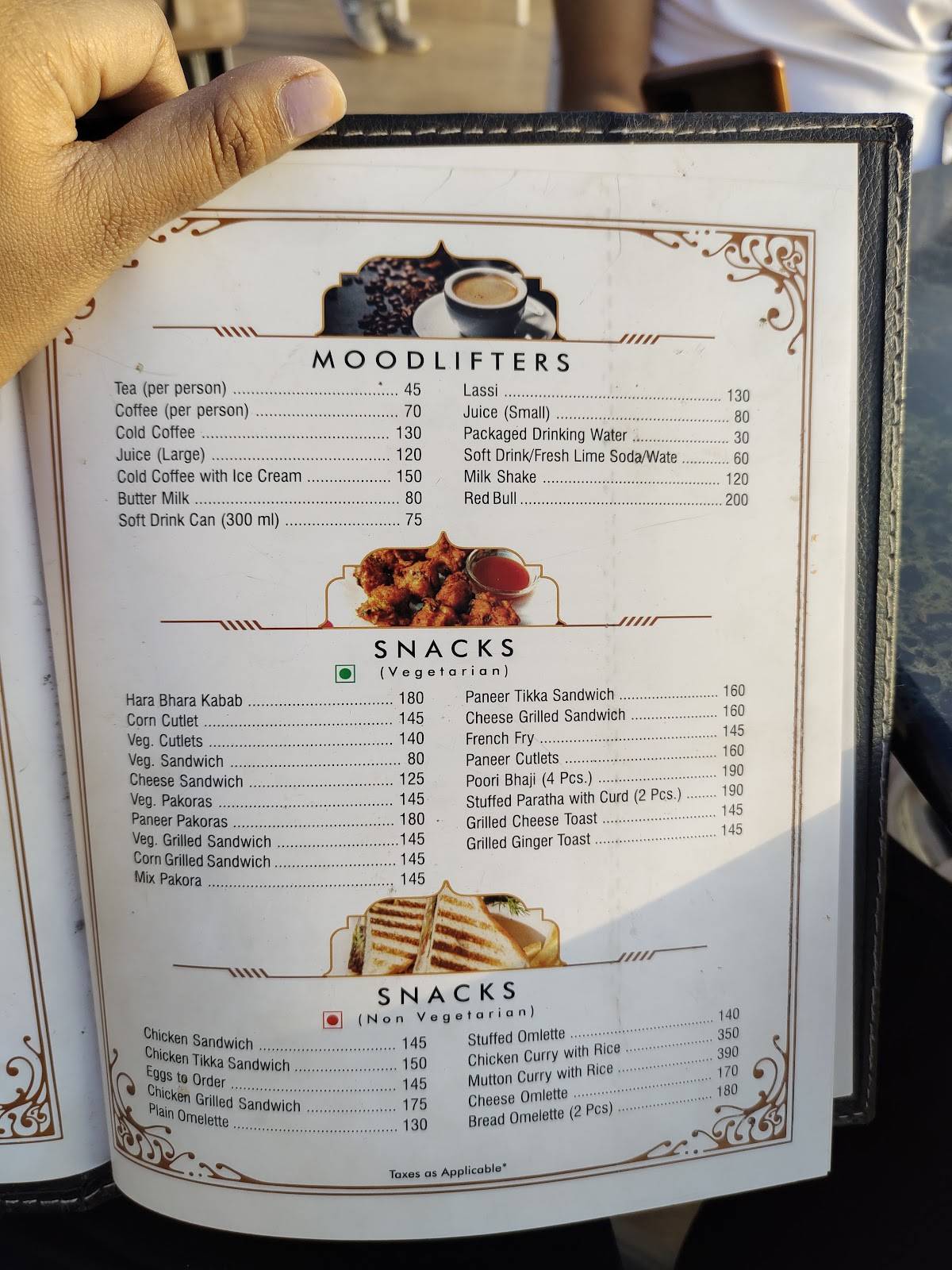 Menu at Wind And Waves Restaurant, Bhopal, 69RJ+M7F