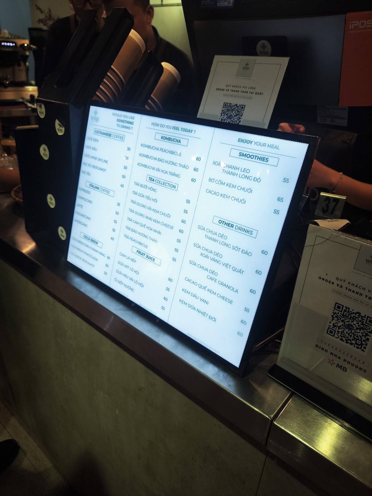 Menu at Wind Skyline restaurant, Việt Trì