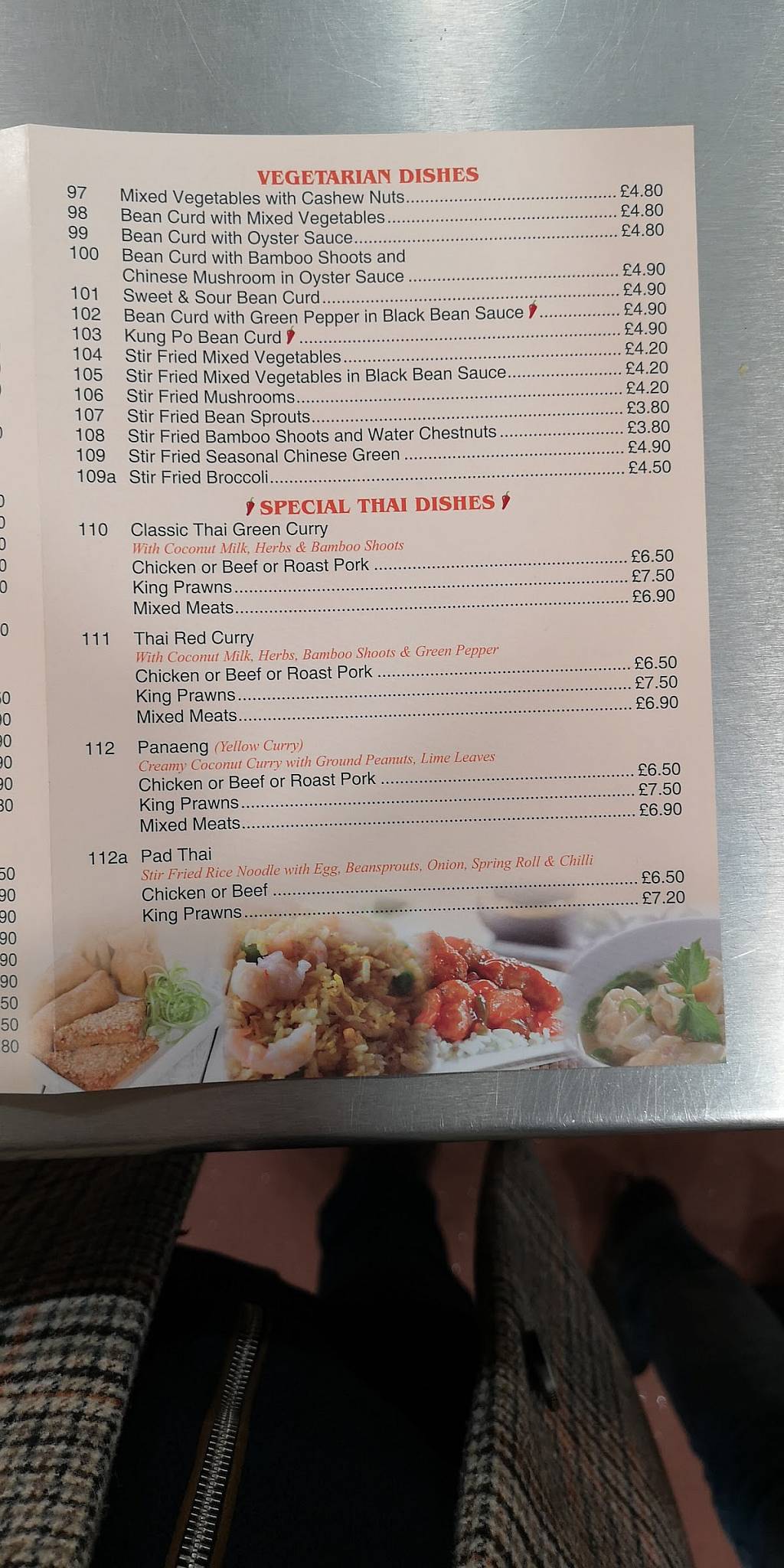 Menu at Wing Hung fast food, Guildford